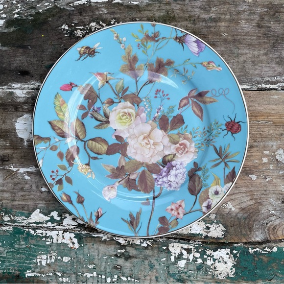 Grace Teaware | Dining | Grace Teaware Blue Porcelain Peony 8 Salad ...